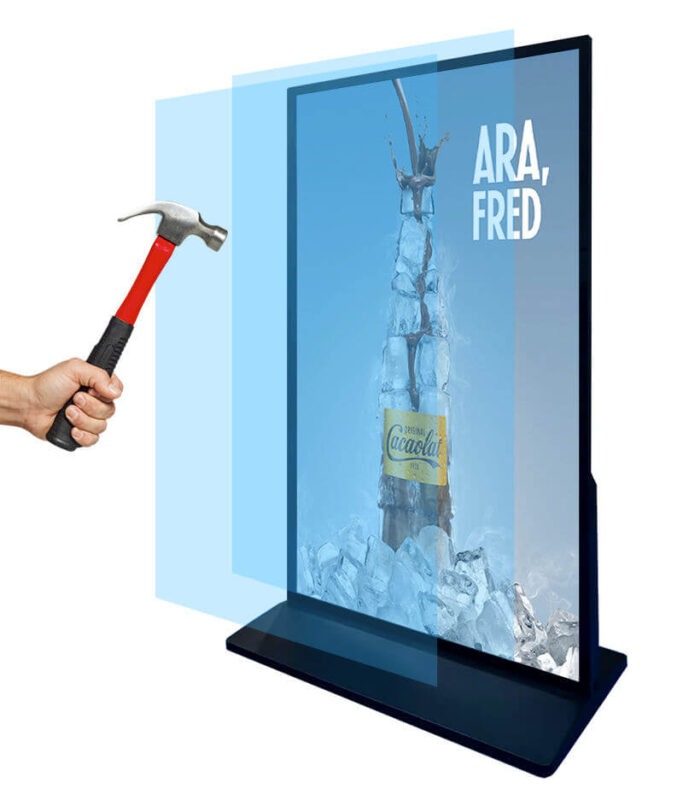 75" 4K Full Screen Freestanding Digital Signage - Funvision